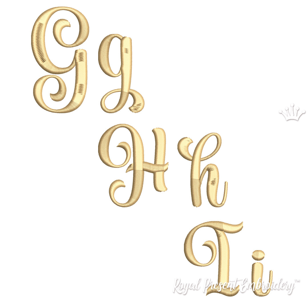 GHI letters Machine Embroidery Designs | Royal Present Embroidery ...