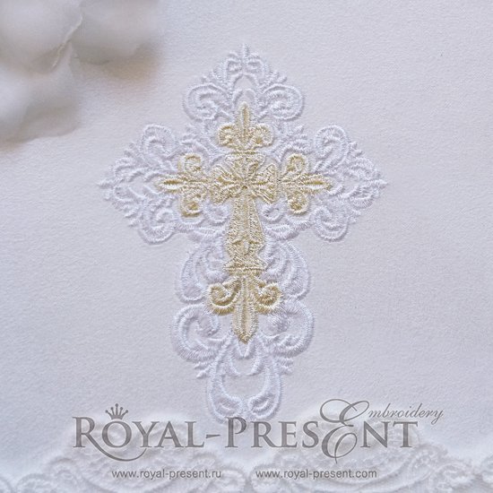Machine Embroidery Design Ornamental Cross | Royal Present Embroidery ...