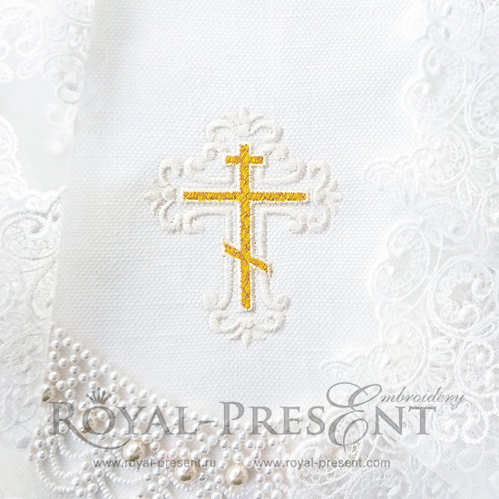 Machine Embroidery Design Gorgeous Cross | Royal Present Embroidery ...