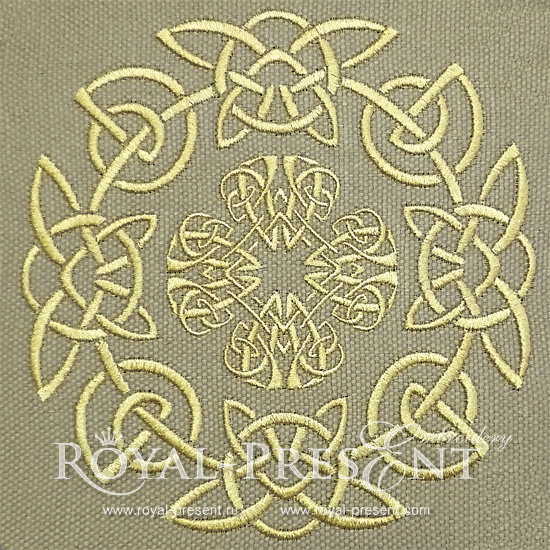 Free Machine Embroidery Design celtic ornament - 2 sizes | Royal ...