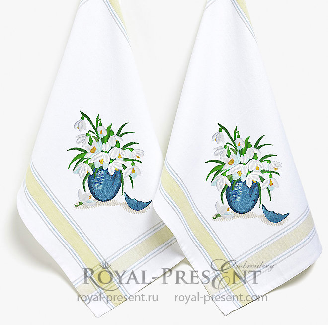 Machine Embroidery Design Easter bouquet | Royal Present Embroidery ...