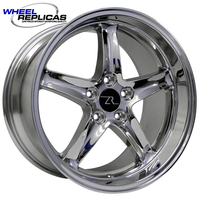 18x10 Chrome Cobra R Deep Dish Style Replica Wheel