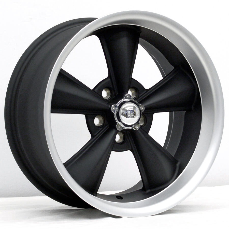 17x8 Matte Black MD Classic wheels for 65-73 Mustangs