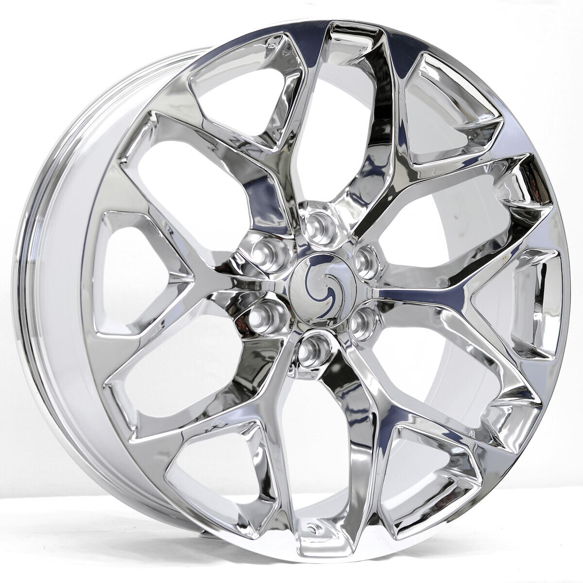 22x9 Snowflake Style Replica, Chrome