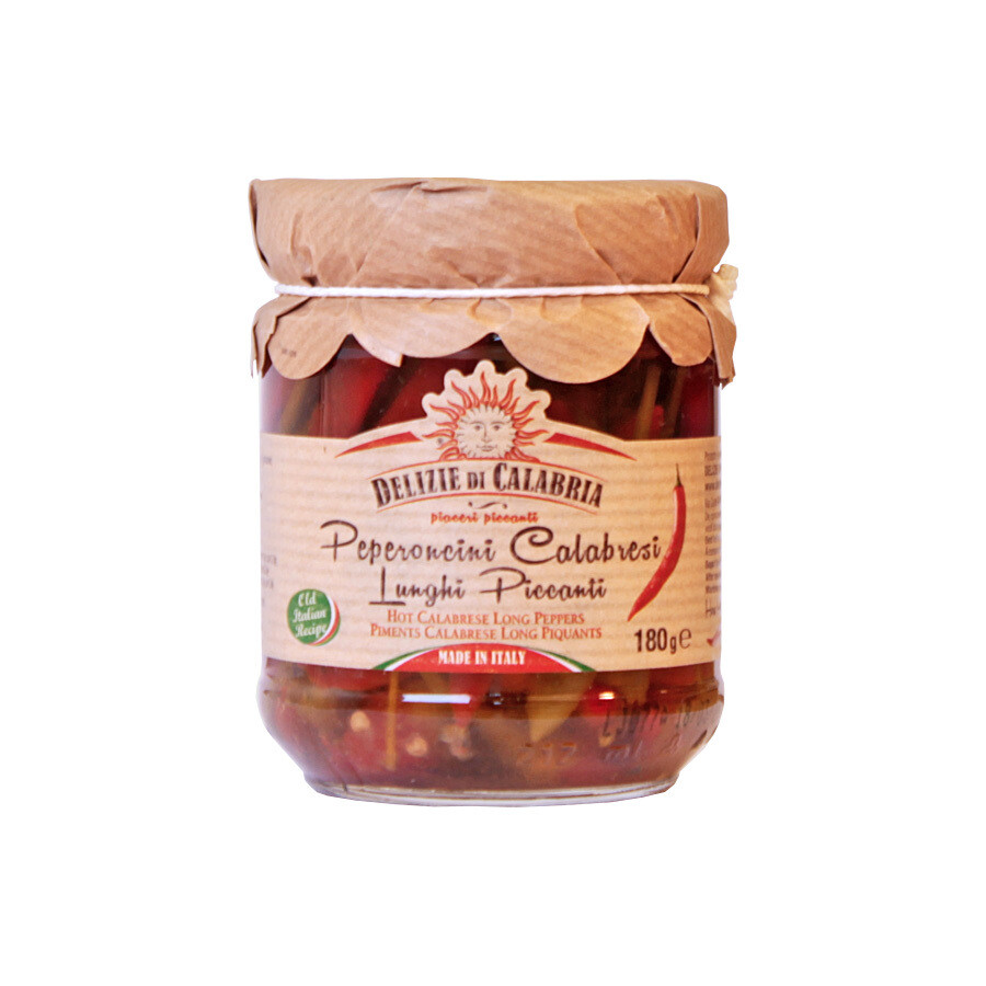 Peperoncino Calabrese Kokonaiset Chilit Öljyssä | Whole Hot Long ...