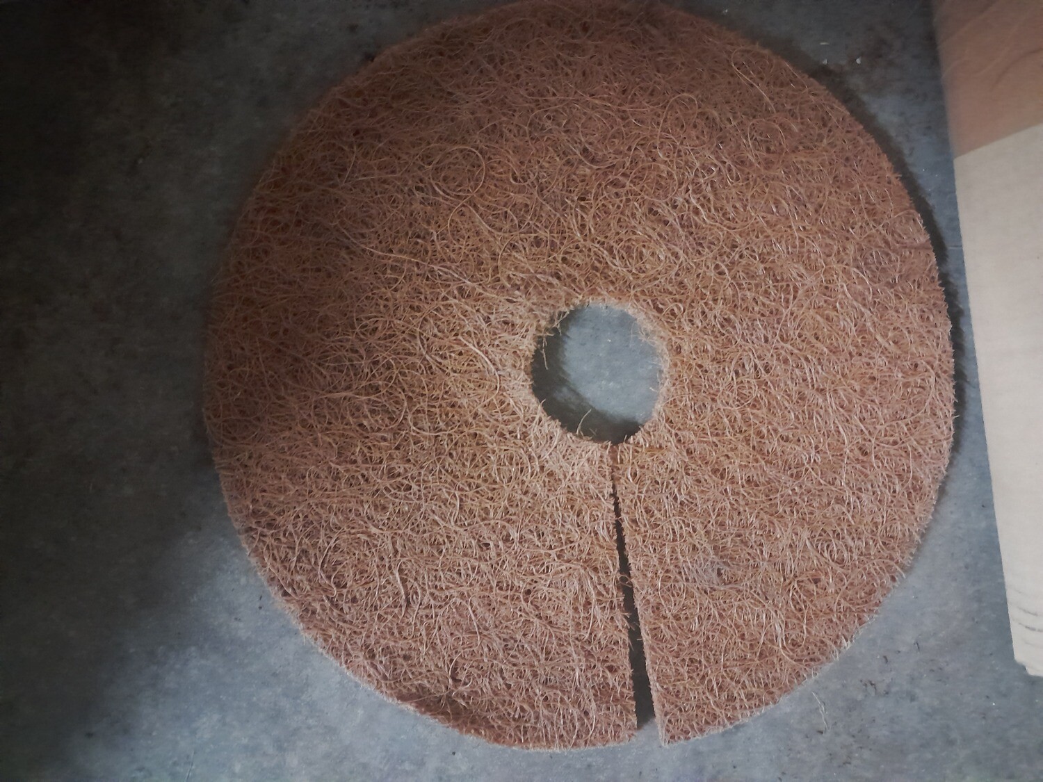 Natural Latex Coir Weed Control Rings 10" 6 mm thick - Box of 350