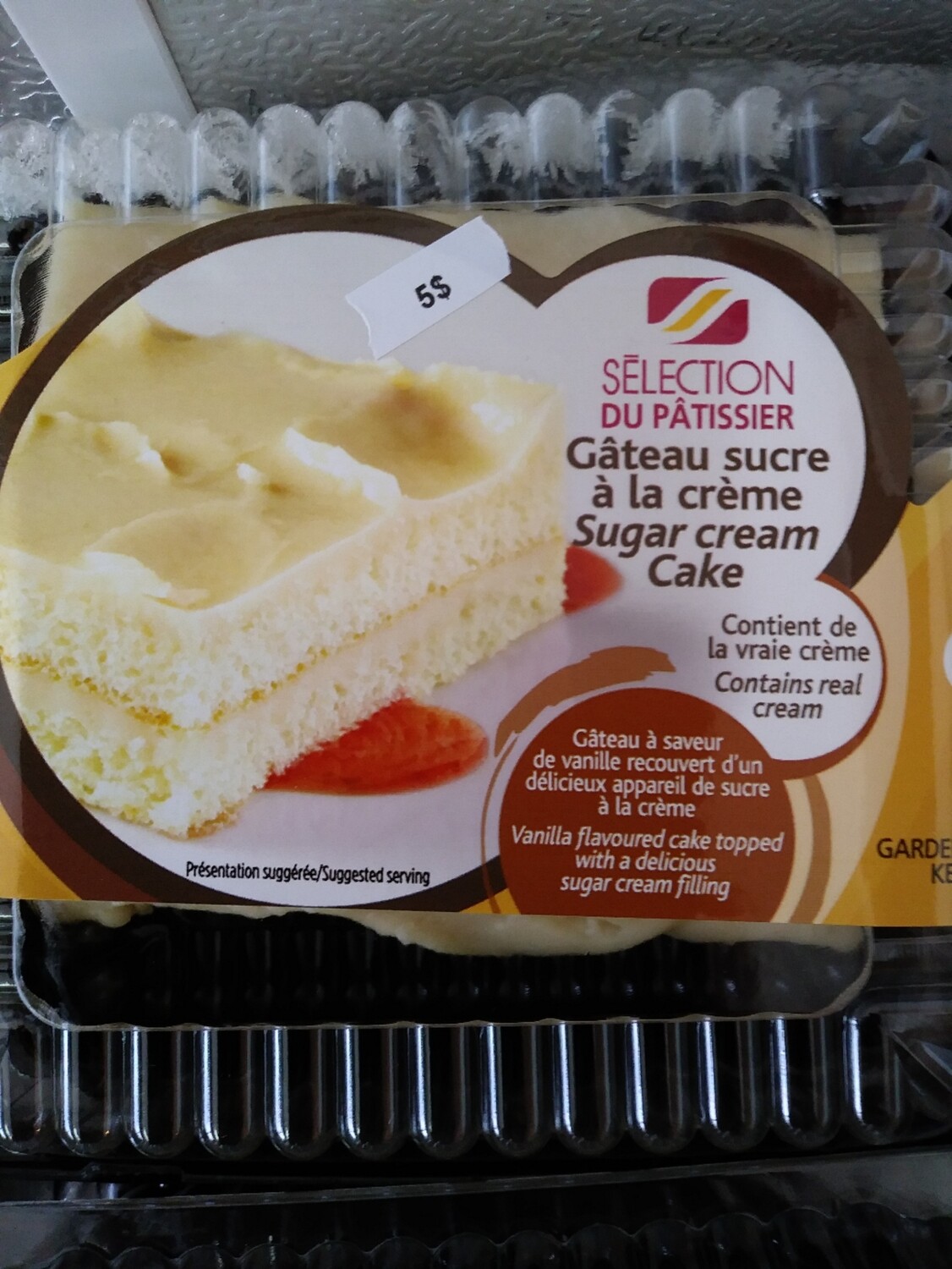 Gateau sucre à la crème