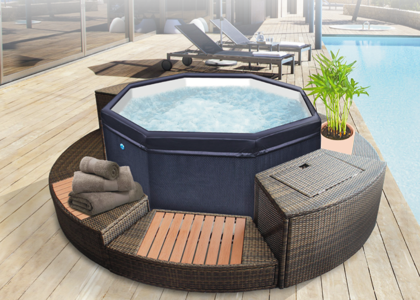 Spa Portable Octopus + 8 Mobilier Net Spa