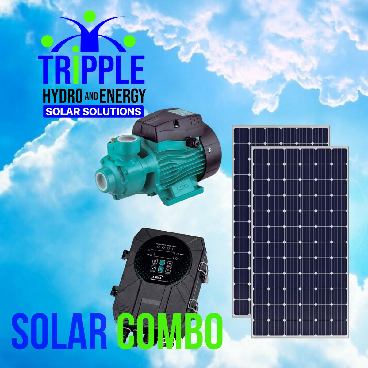 LEO Solar Peripheral Pump Combo | LEO AP3-50 DC Solar Pump | Water Pump Prices | Solar Pump ...