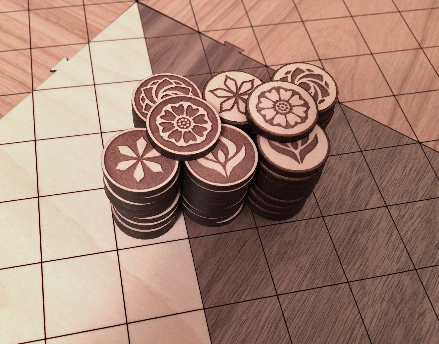 White Lotus Initiate Tiles - 2-Player Pai Sho Tile Sets