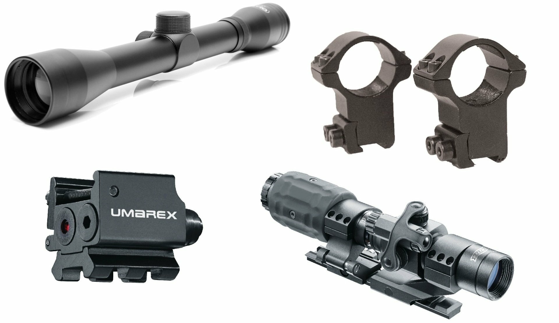 Scopes, Binoculars, Red Dots & Mounts