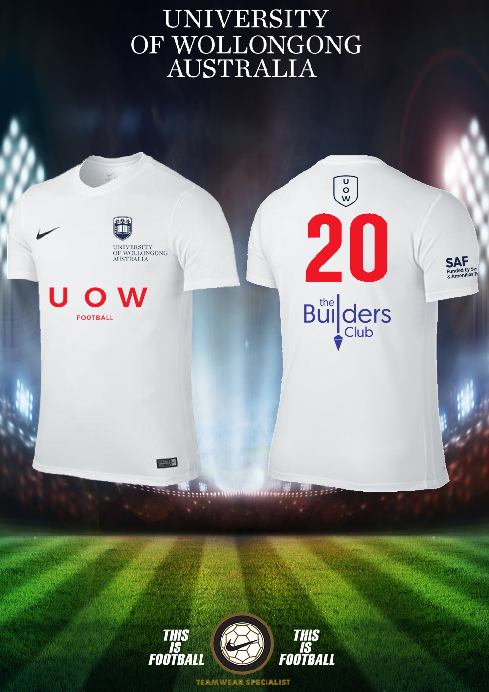 On Field Clothing (Shirt / Shorts / Socks) - Store – UOW Football Club