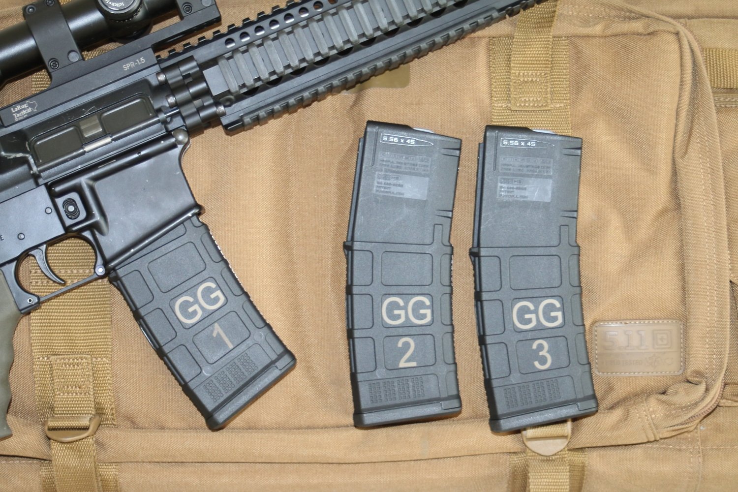 3 Mag Multi-Pack Laser Marked MagPul PMAG 30 AR/M4 5.56 Magazines