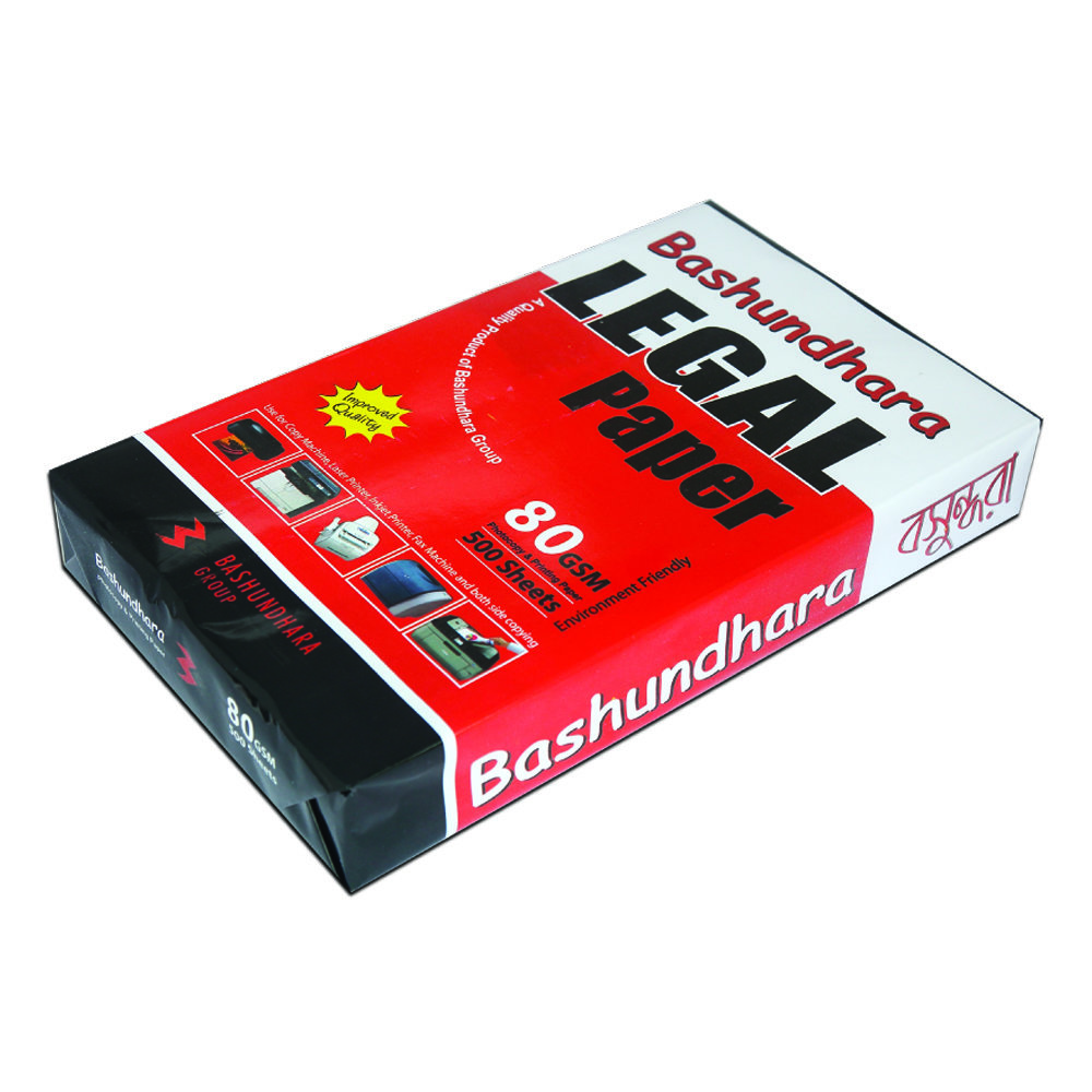 Bashundhara Paper Legal Size 65 GSM 1 Rim bashundhara-paper-legal-size-65-gsm-1-rim
