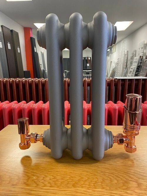 Grey Aluminium Column Rads. Made in Germany. The Best