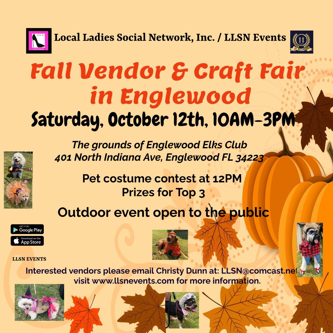 Fall Vendor & Craft Fair in Englewood (OUTDOORS)-Sat. October 12th 2024 ...