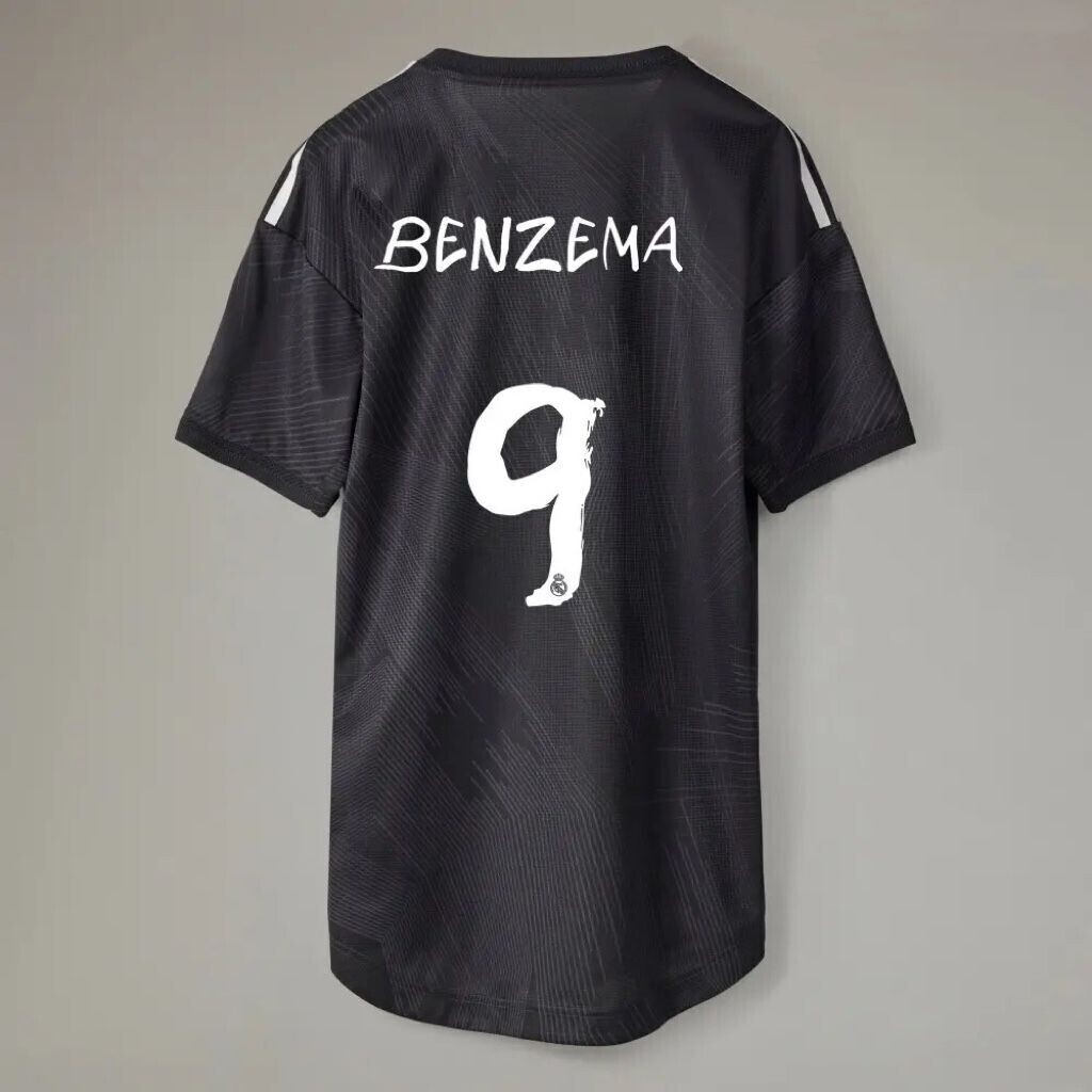 Karim Benzema 9 Real Madrid Fourth Jersey Shirt Y3 (Player Version)