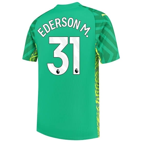 Manchester City Ederson #31 Goalkeeper Jersey Green 2023/2024