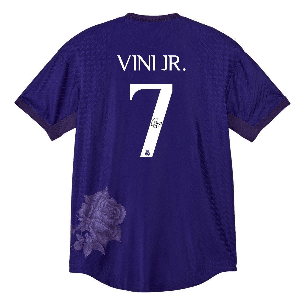 23-24 Real Madrid VINI JR. #7 Y3 La Liga Print Fourth Jersey Purple ...