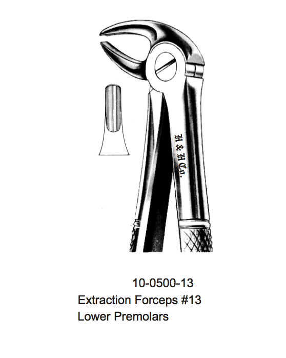 EXT FORCEP #13 LOWER PREMOLAR