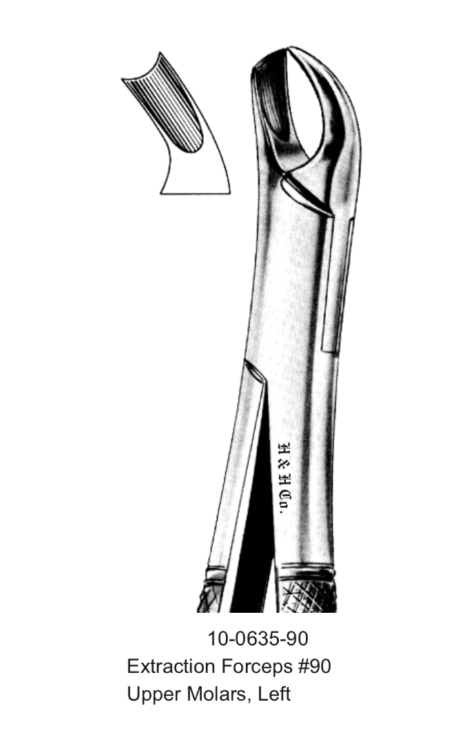 EXT FORCEP #90 UPPER MOLAR (LEFT)