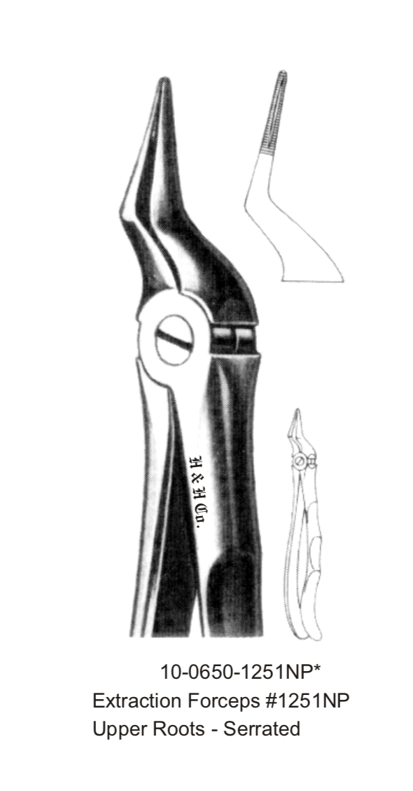 EXT FORCEP #1251NP UPPER ROOTS