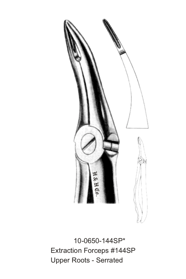 EXT FORCEP #144SP UPPER ROOTS