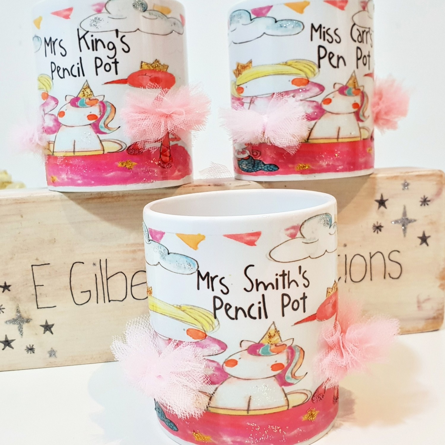 Personalised pencil pot