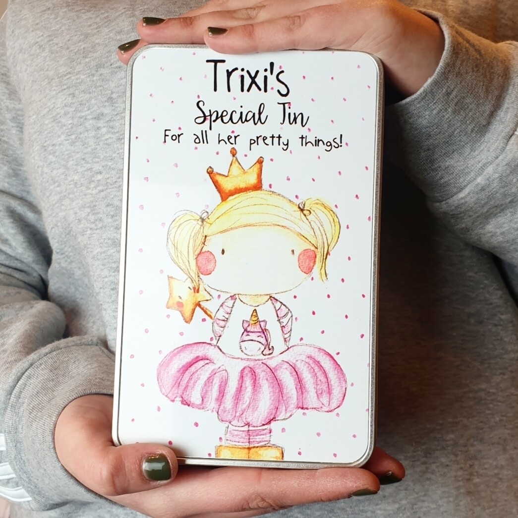 Personalised tin