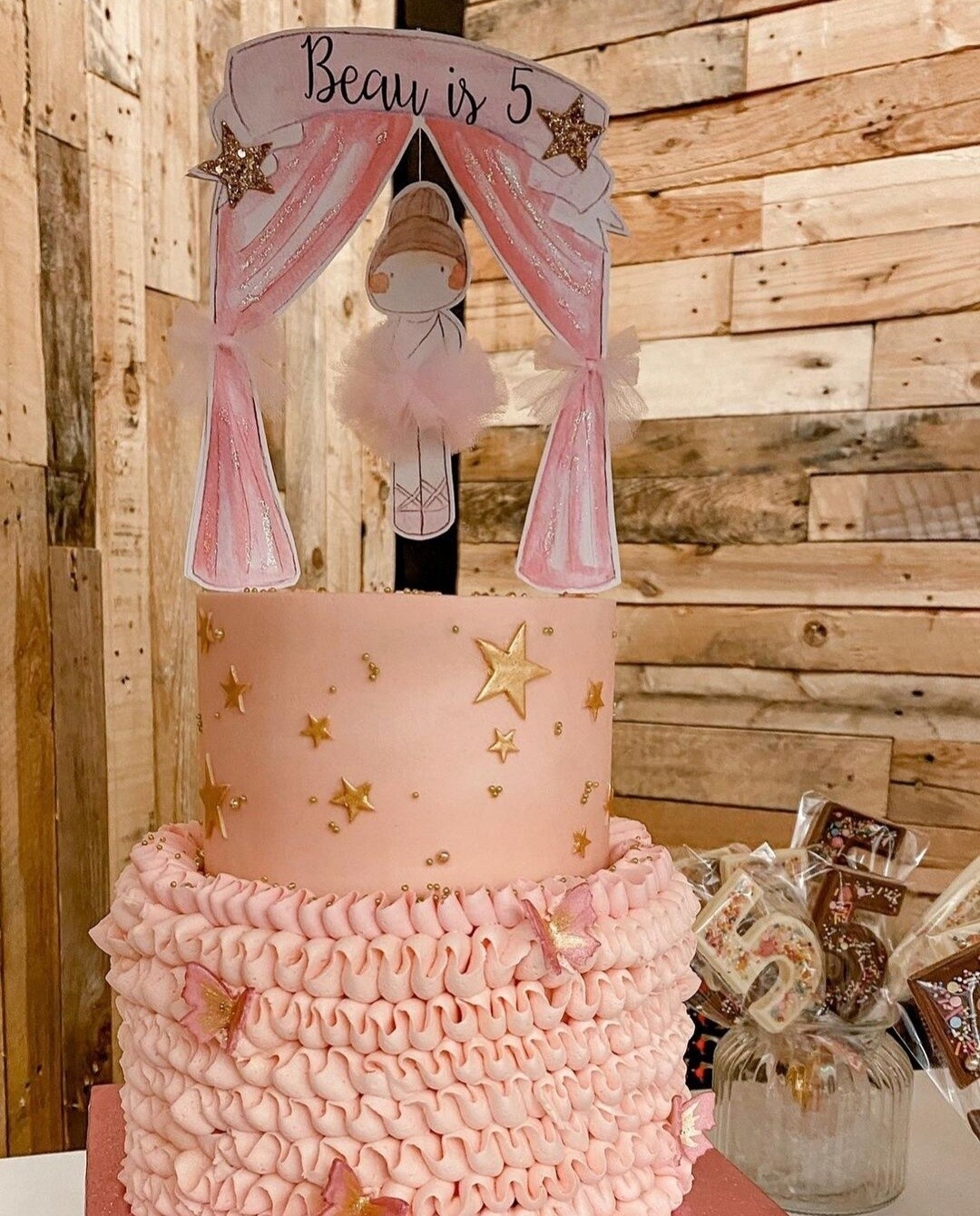 Spinning ballerina cake topper