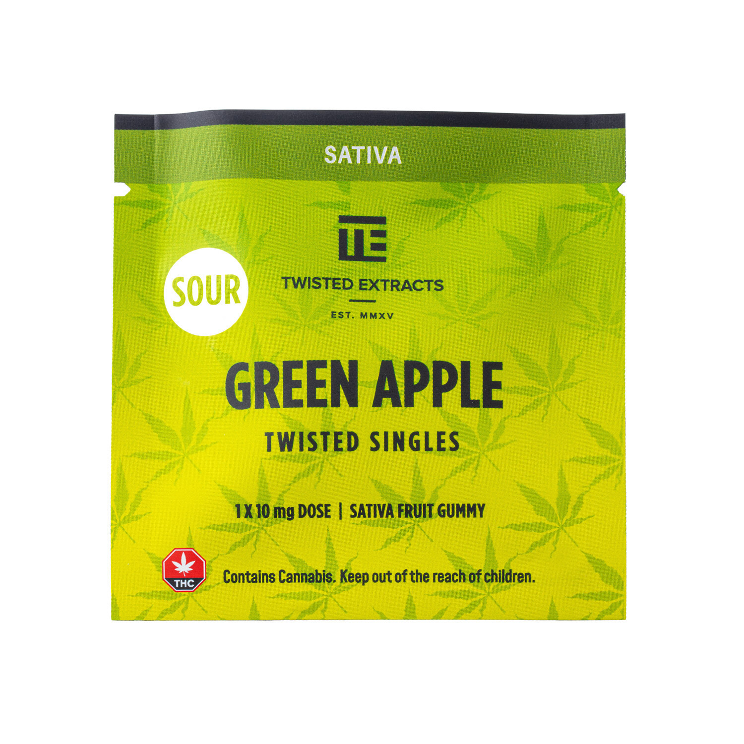 (10mg THC) Sativa Green Apple Single - Shop - TheraLife