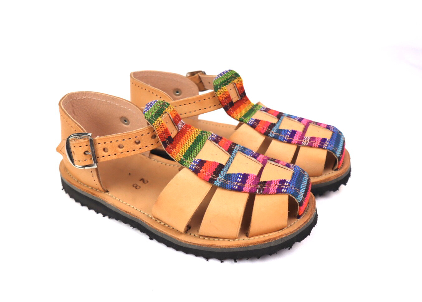 Leather Sandals - "Caites" - Evita (Closed Toe)