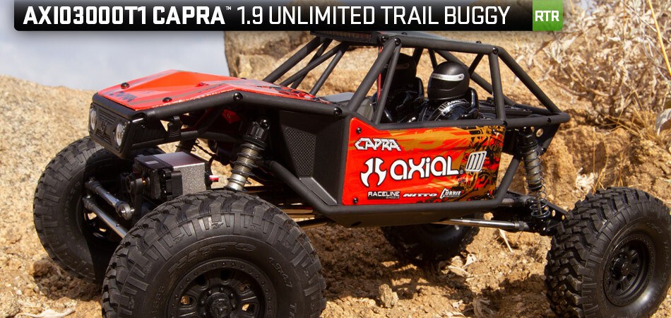 Axial Capra 1.9 Unlimited Trail Buggy 1/10 RTR 4WD Rock Crawler (Red)