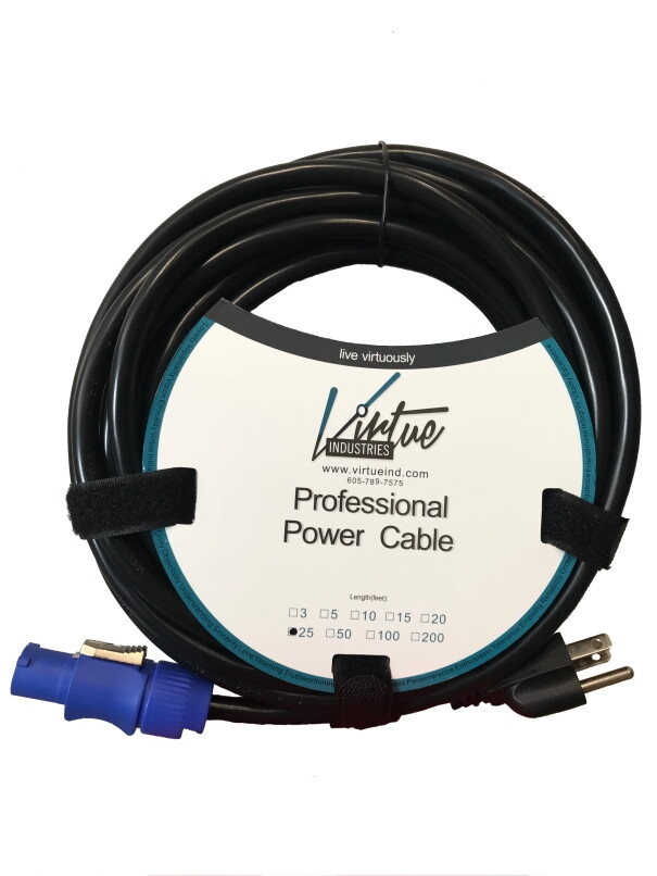 Edison (Male) Power Cable 25ft