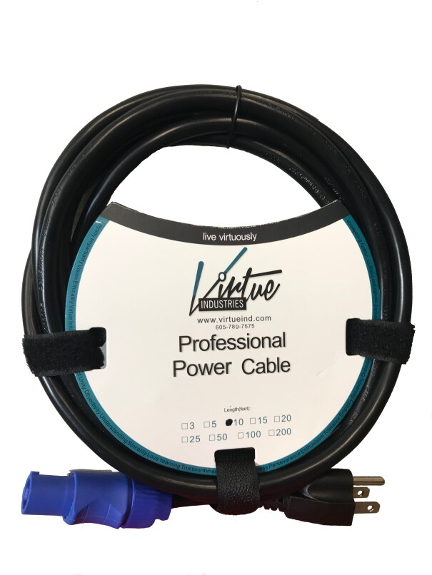 Edison (Male) Power Cable 10ft