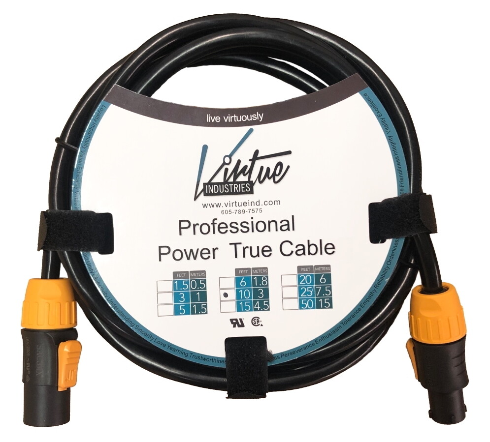 Professional Power True 10 Foot Extension Cable