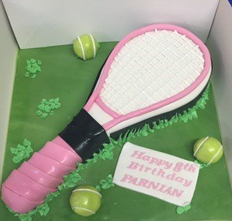 Tennis Racket Cake