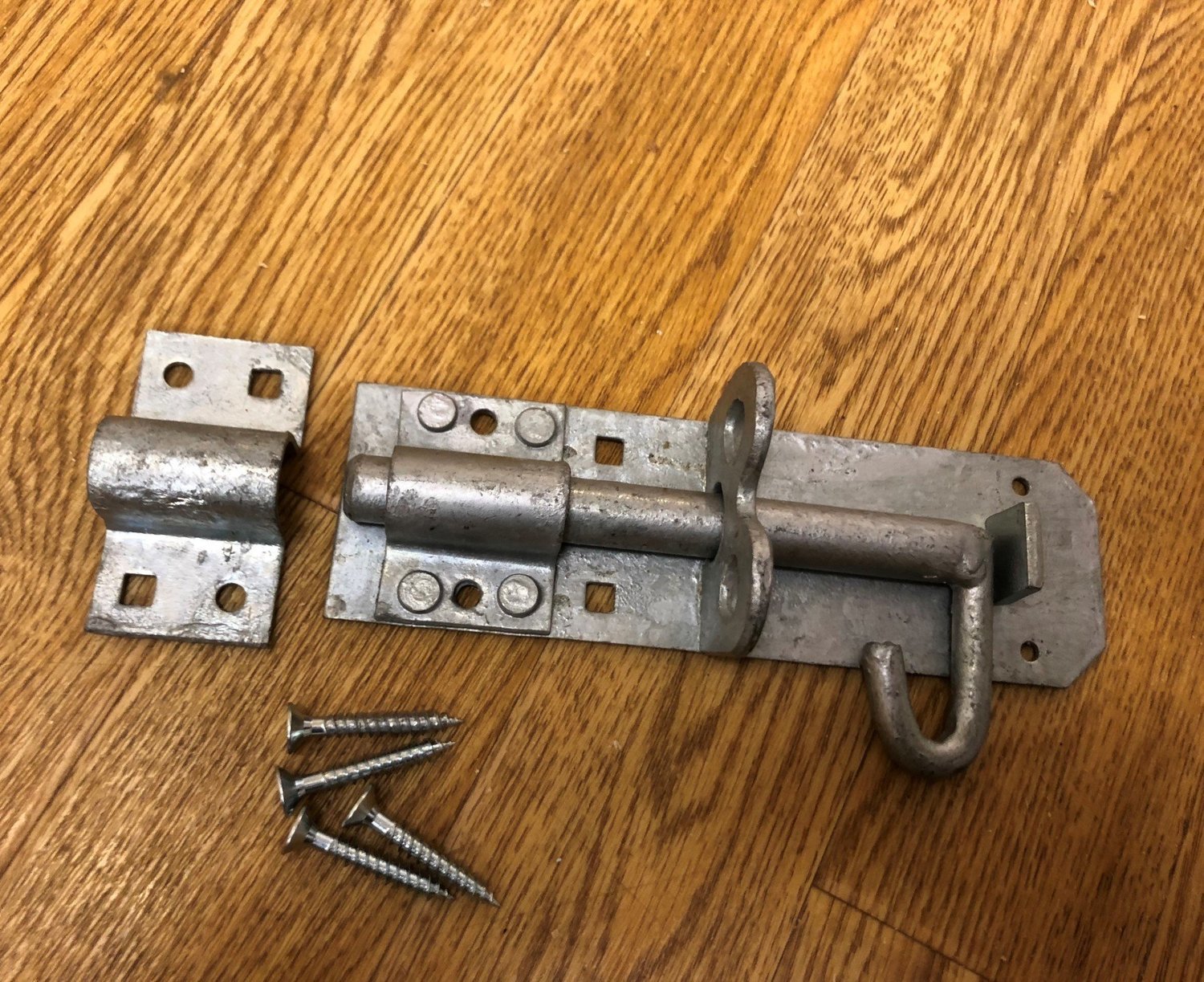 Padbolt 6" (150mm) 5/8" shoot Galvanised with keep