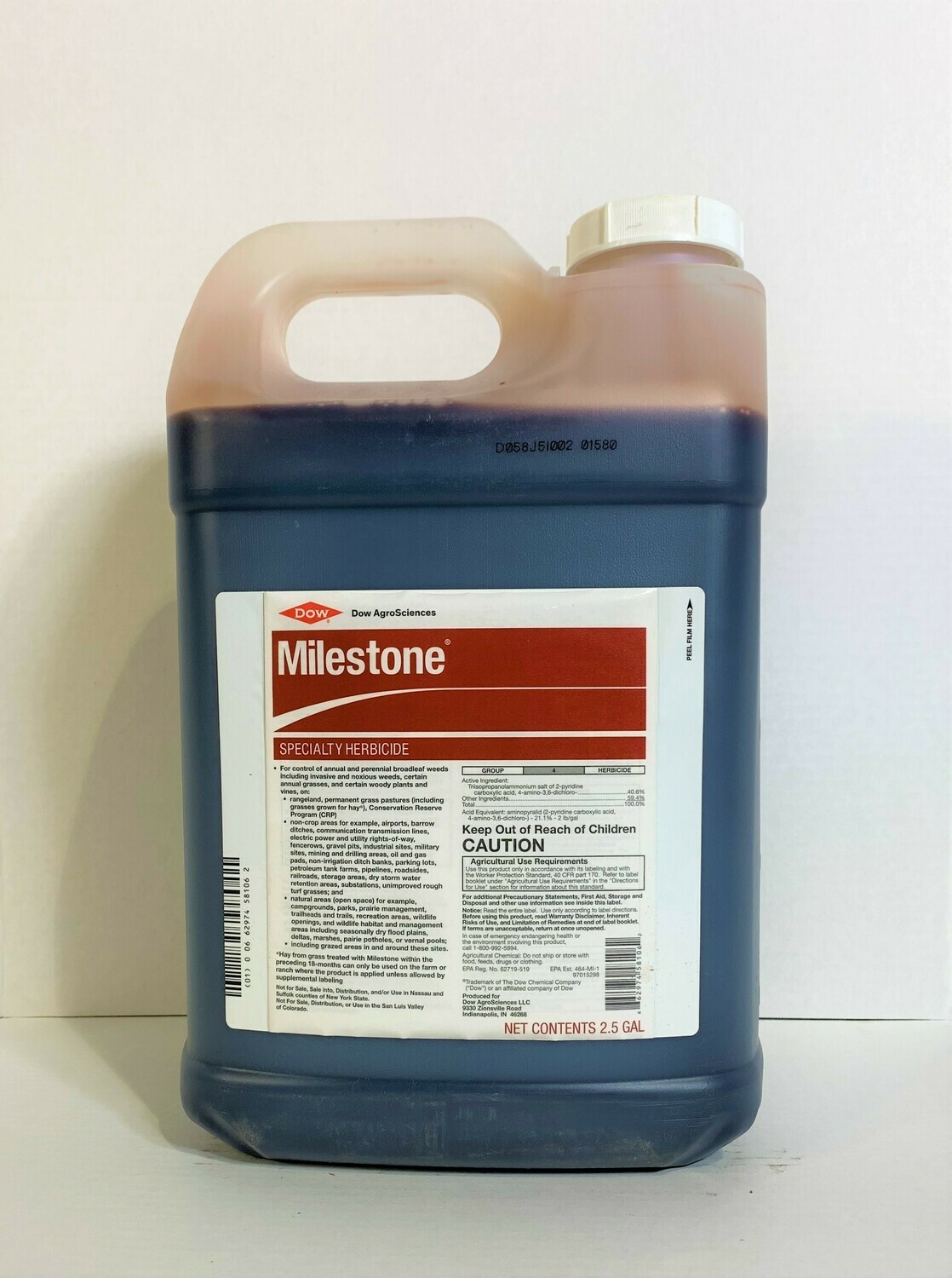 Milestone - 2.5 gal or 1 qt