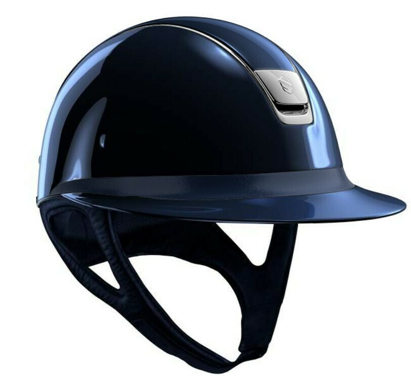 Casque Miss Shield Shadowglossy Bleu Custom by SAMSHIELD