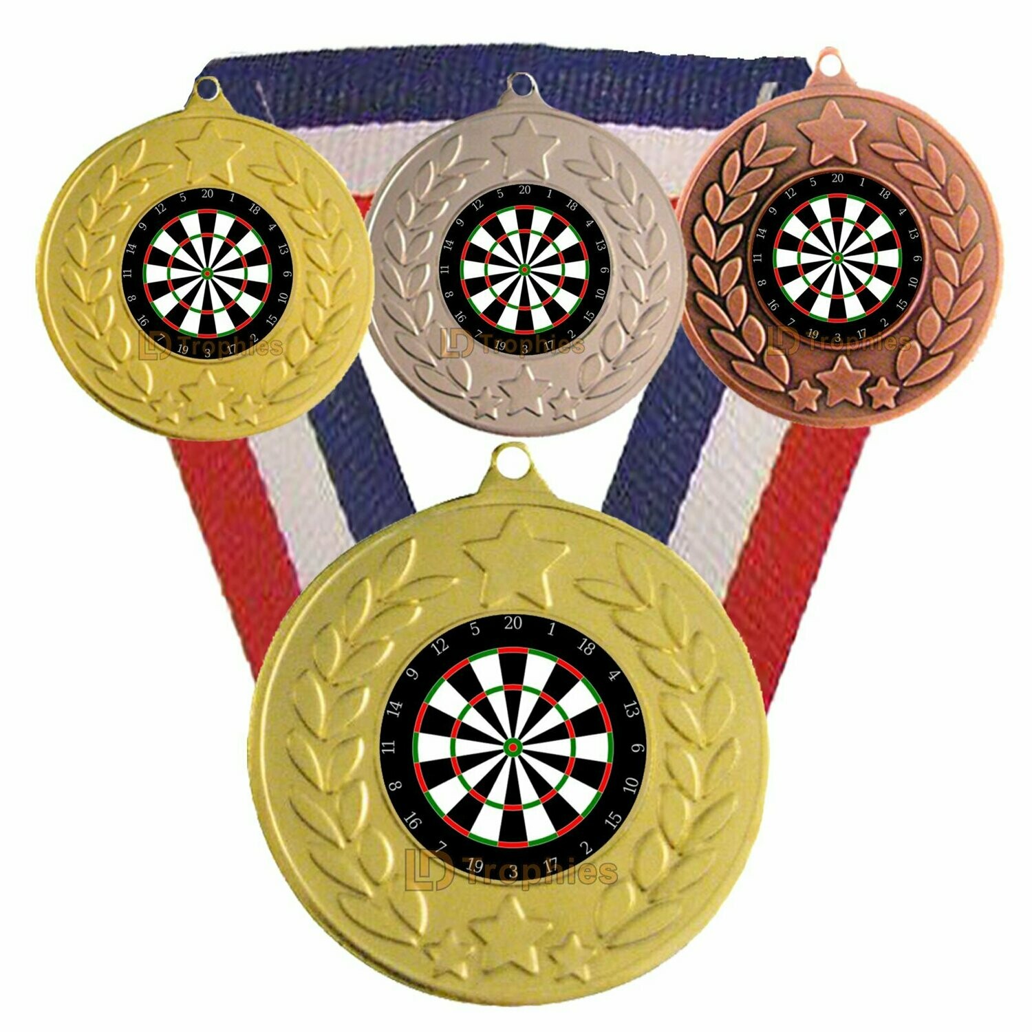 Darts Medal & Ribbon | Dartboard Darts Trophy / Awards