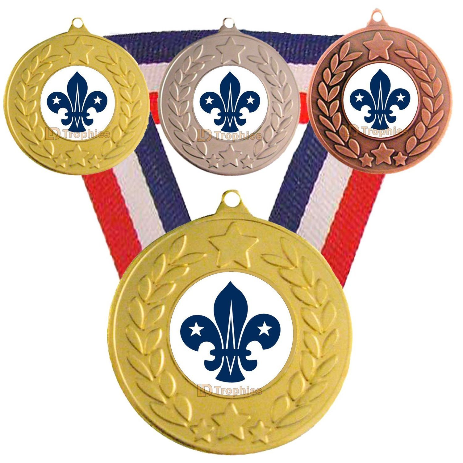 Explorers Medal & Ribbon & Fleur De Lis @ LD Trophies