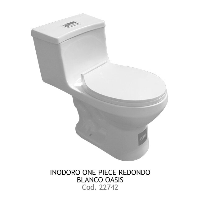 Inodoro One Piece Oasis redondo