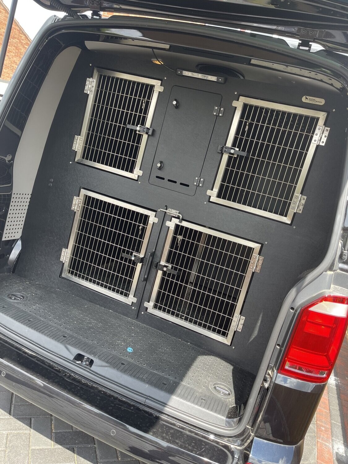 Custom Built 4 Compartment Dog Van System with Storage Locker to Suit ...
