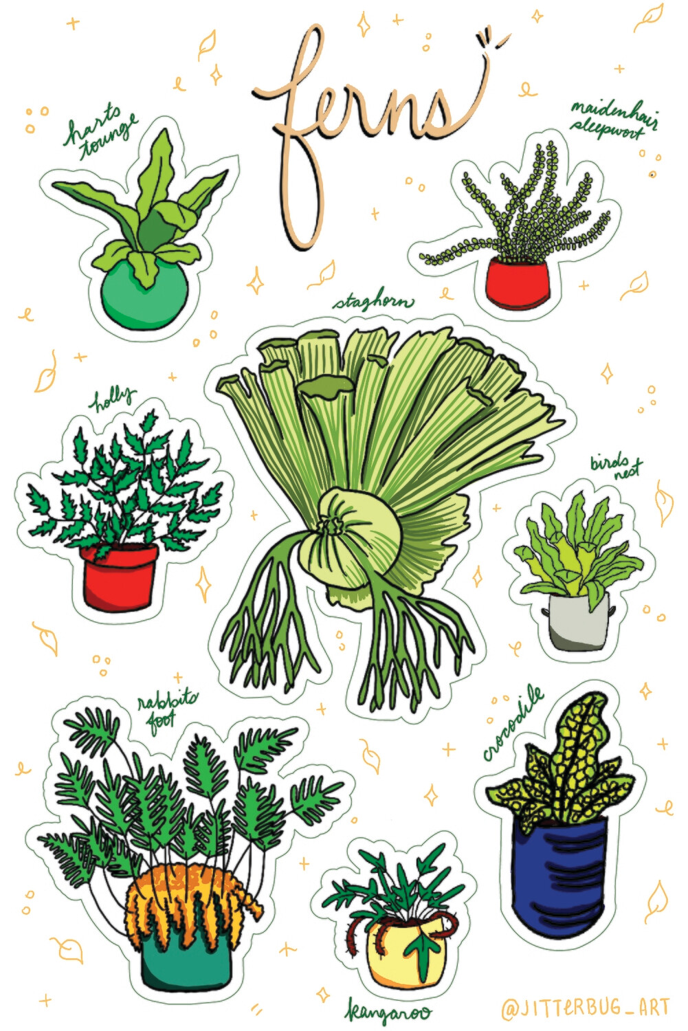 Fern Sticker Sheet
