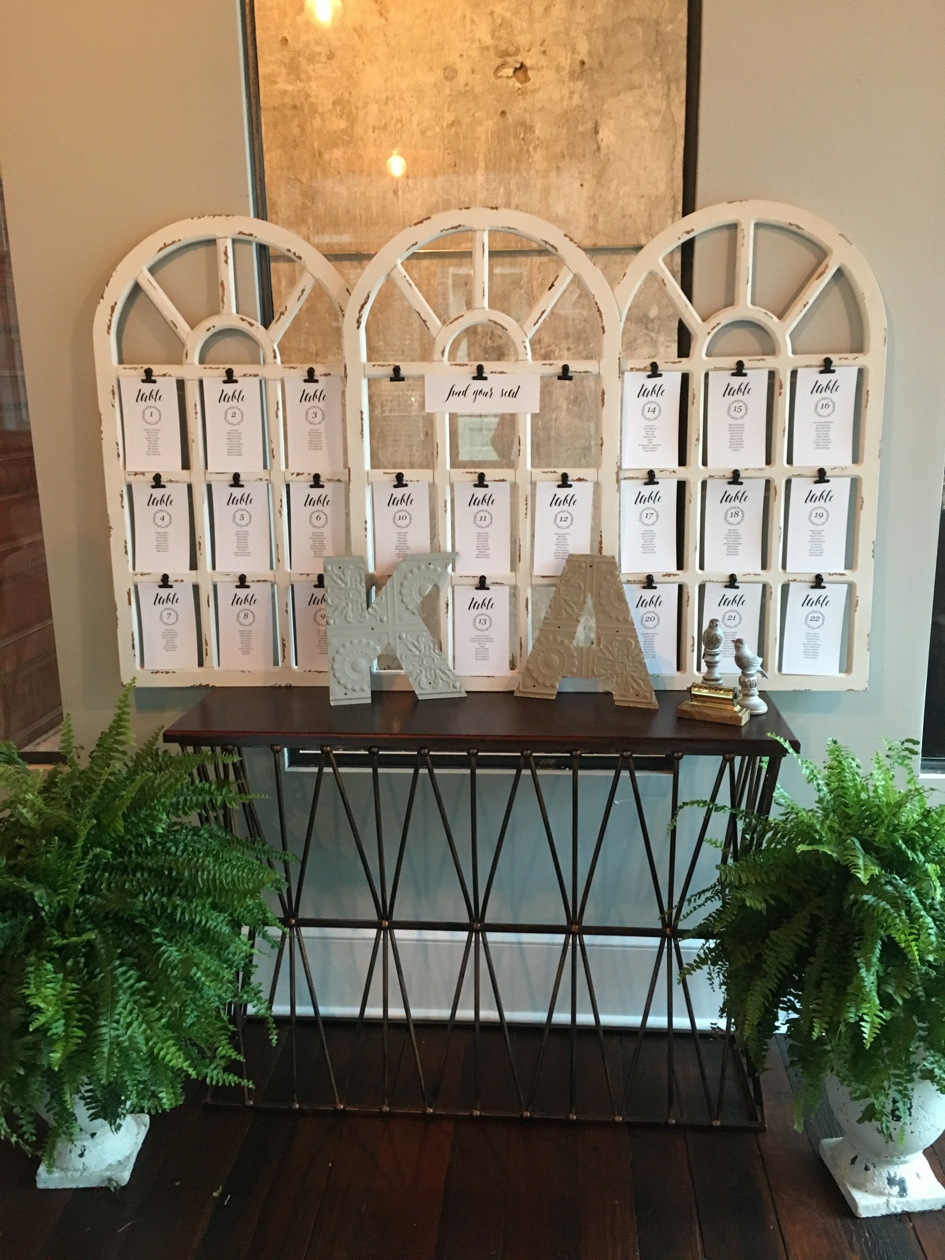 SEATING ASSIGNMENT DISPLAYS