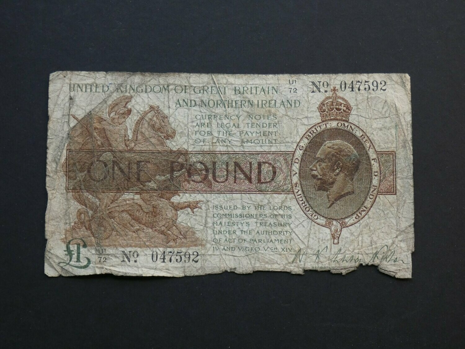 Warren-Fisher, 1 Pound ND(1927)