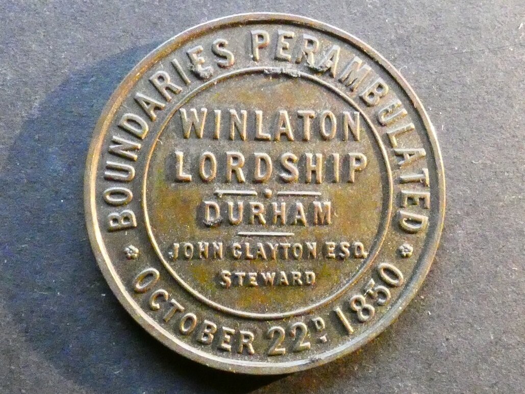 Boundary Token, Durham, Winlaton, 1850.