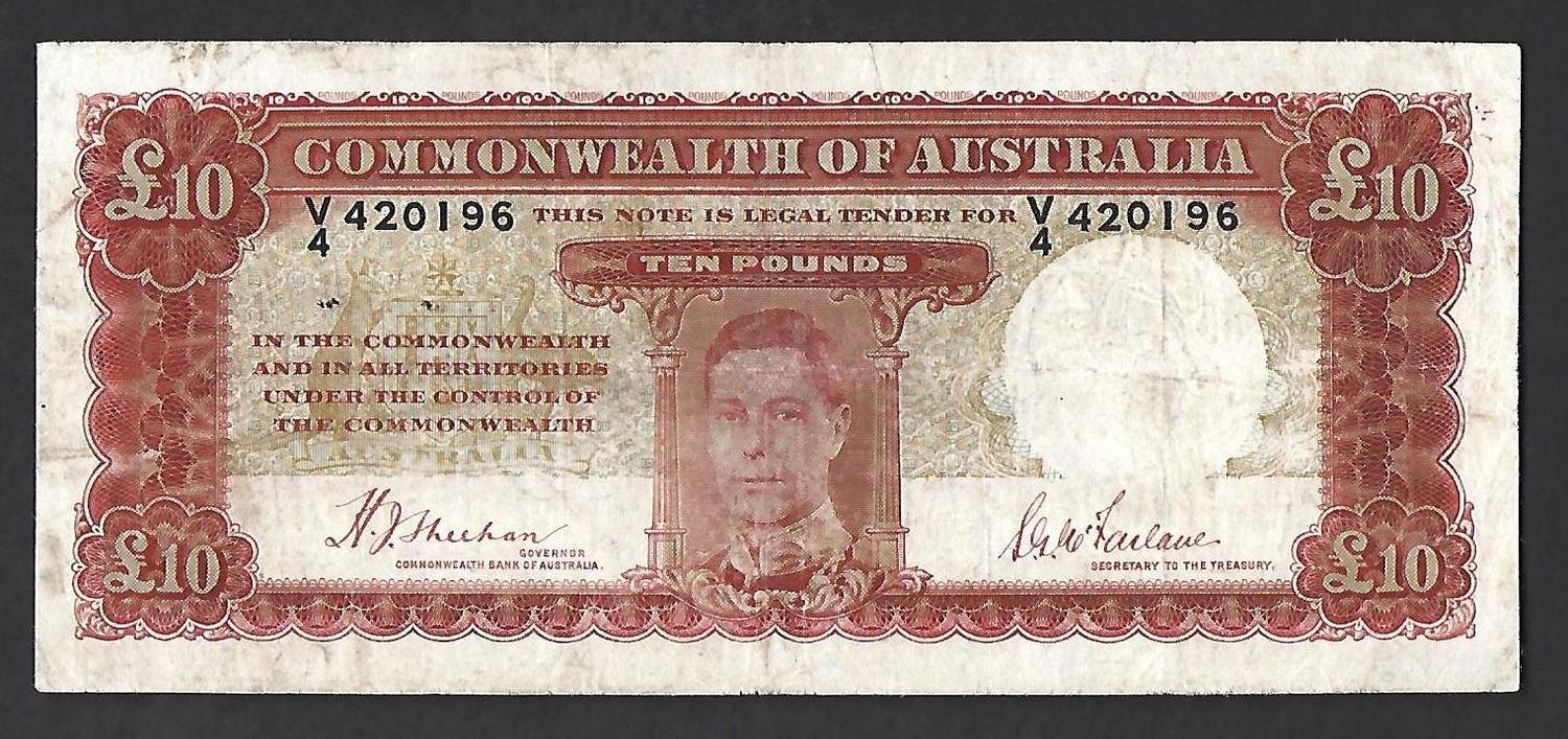 Australia. 10 Pounds, P-28a, VG+