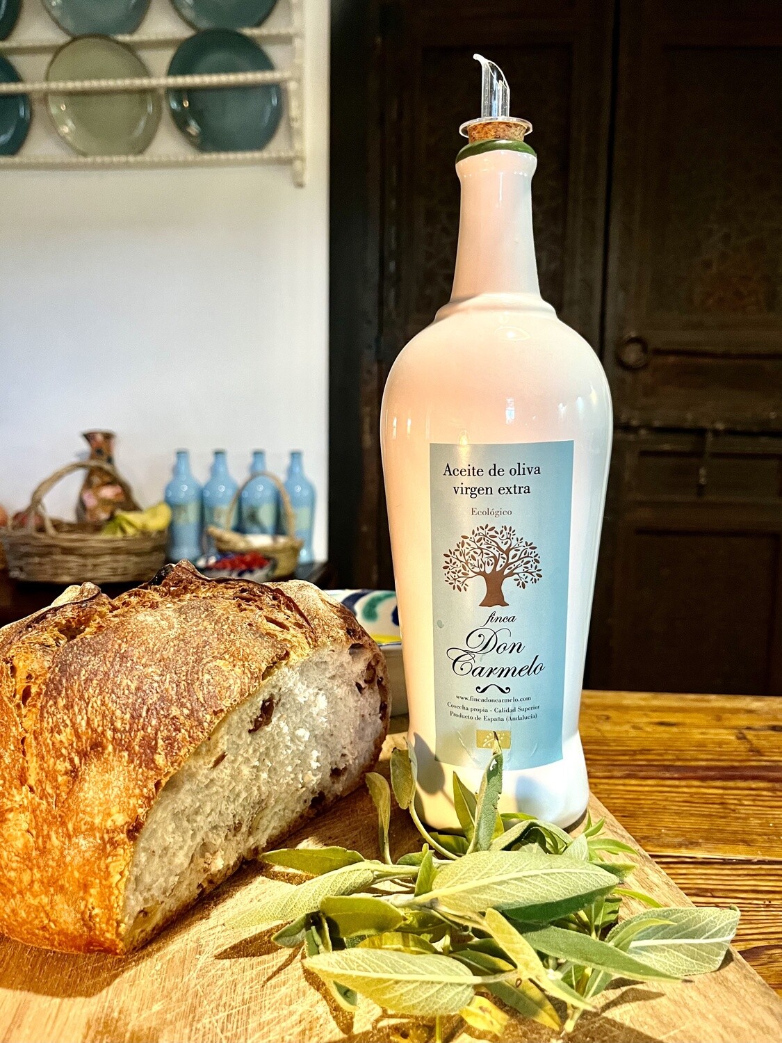 Keramieken fles Finca Don Carmelo biologische olijfolie extra virgen, 0 ...